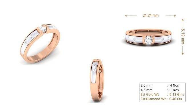 Women Ring 009 3D model 3D printable | CGTrader