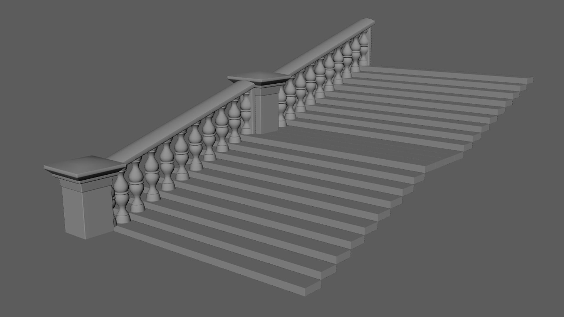 3D model Outdoor railing VR / AR / low-poly | CGTrader