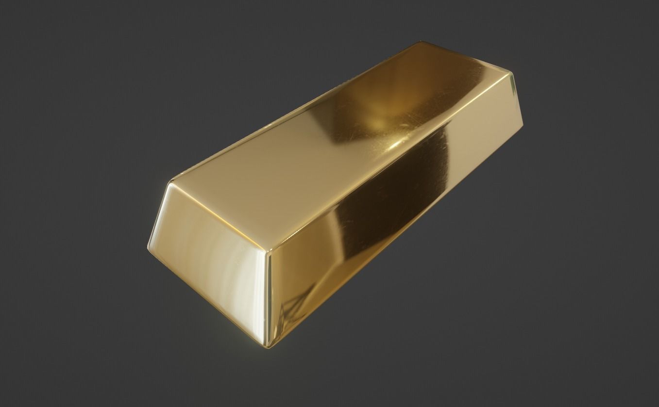Gold bar 3D model | CGTrader