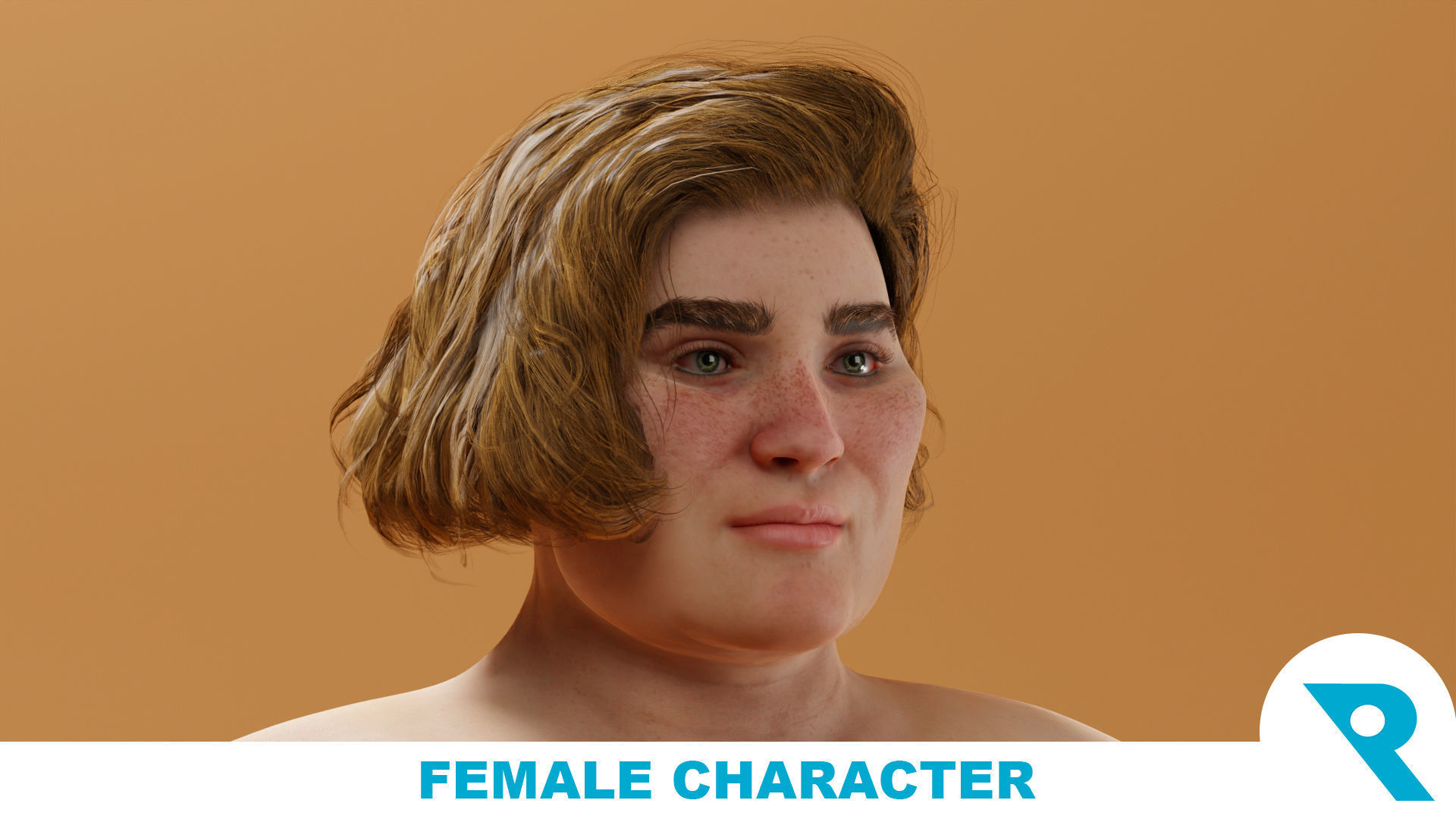 Realistic Female Character - Mercedes 3D model rigged | CGTrader