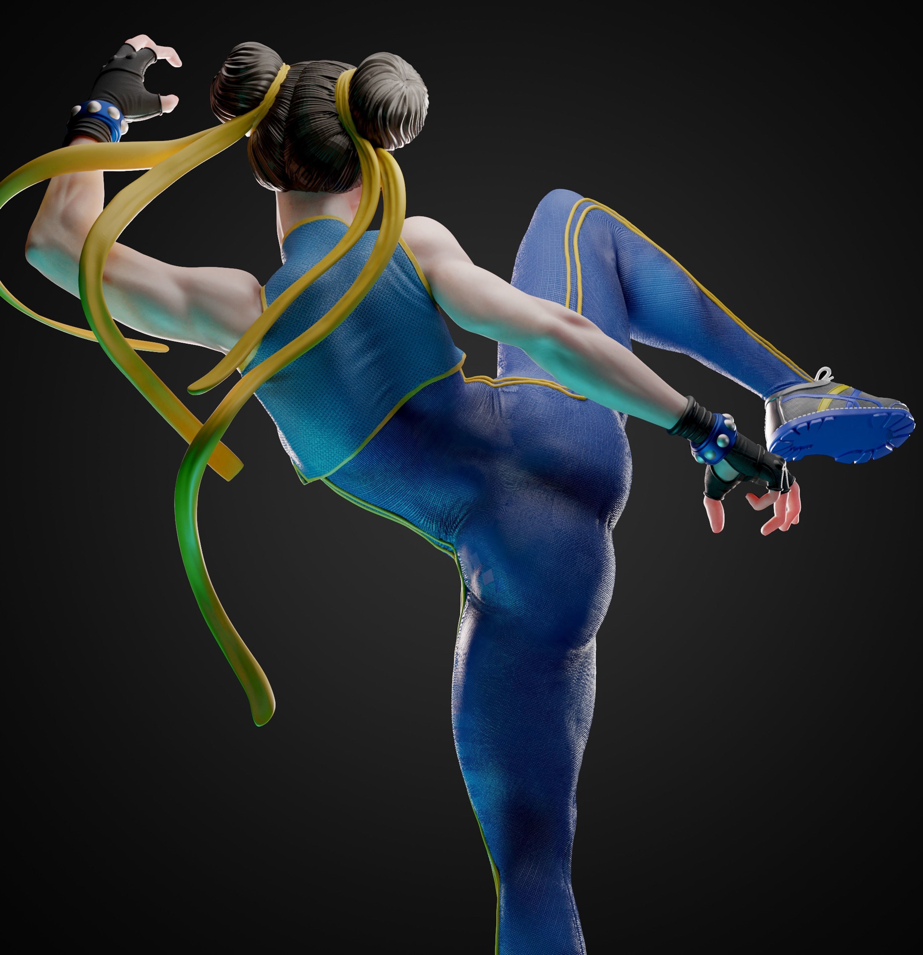 Chun-li statue 3D model 3D printable | CGTrader