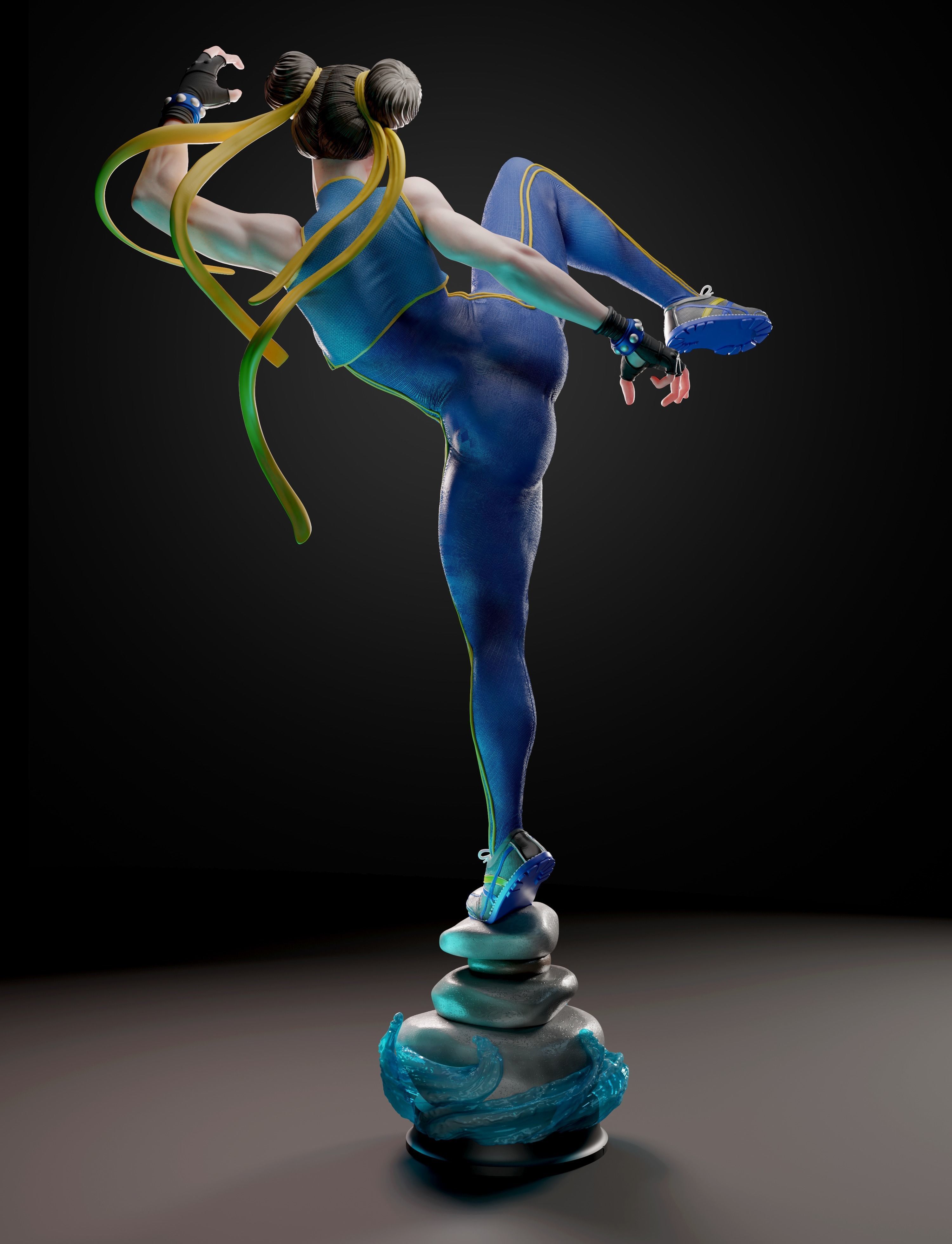 Chun-li statue 3D model 3D printable | CGTrader