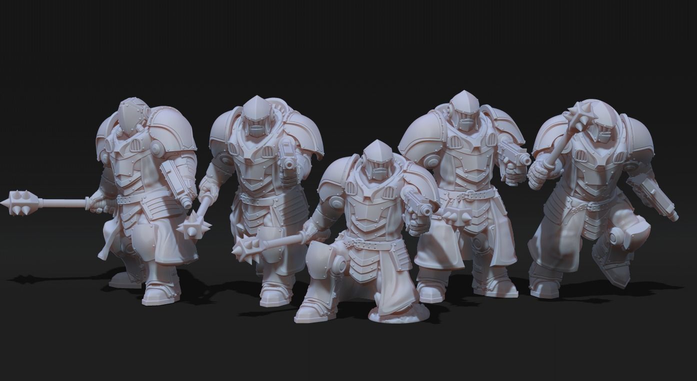 Black Knights - MK3 Infantry 3D model 3D printable | CGTrader