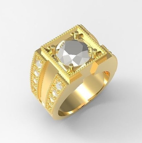 Man ring01 3D model 3D printable | CGTrader
