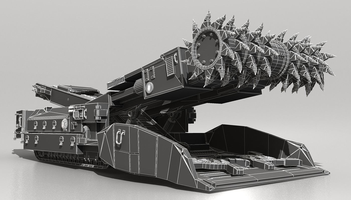 Continuous Miner 3D model | CGTrader