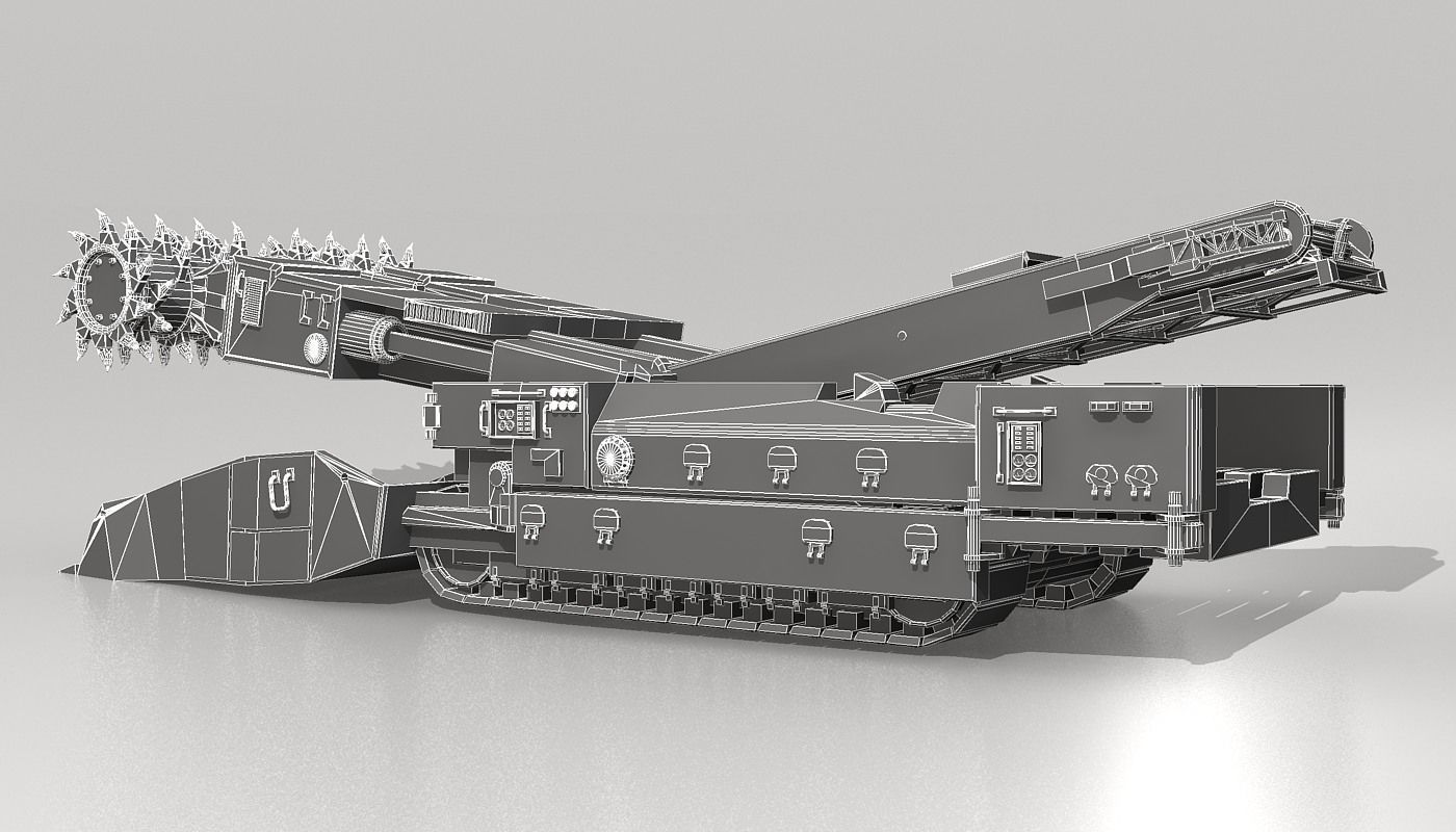 Continuous Miner 3D model | CGTrader
