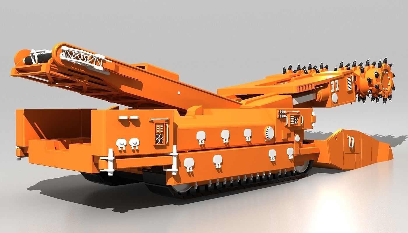 Continuous Miner 3D model | CGTrader