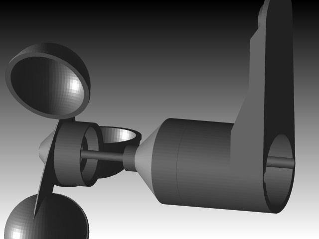Anemometer wind turbine free 3D model | CGTrader