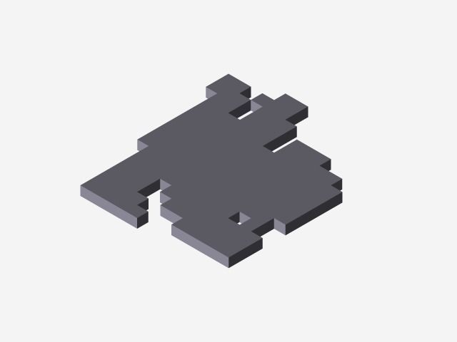 8 Bit Mario Bros free 3D model | CGTrader