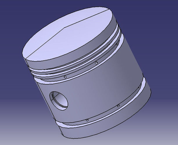 Petrol Engine Piston free 3D model | CGTrader