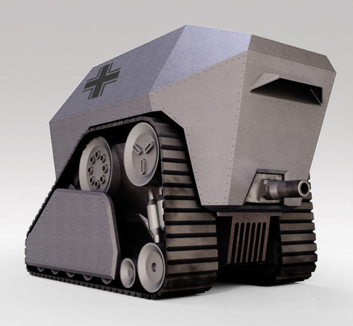 WWII German Concept Tank free 3D model | CGTrader