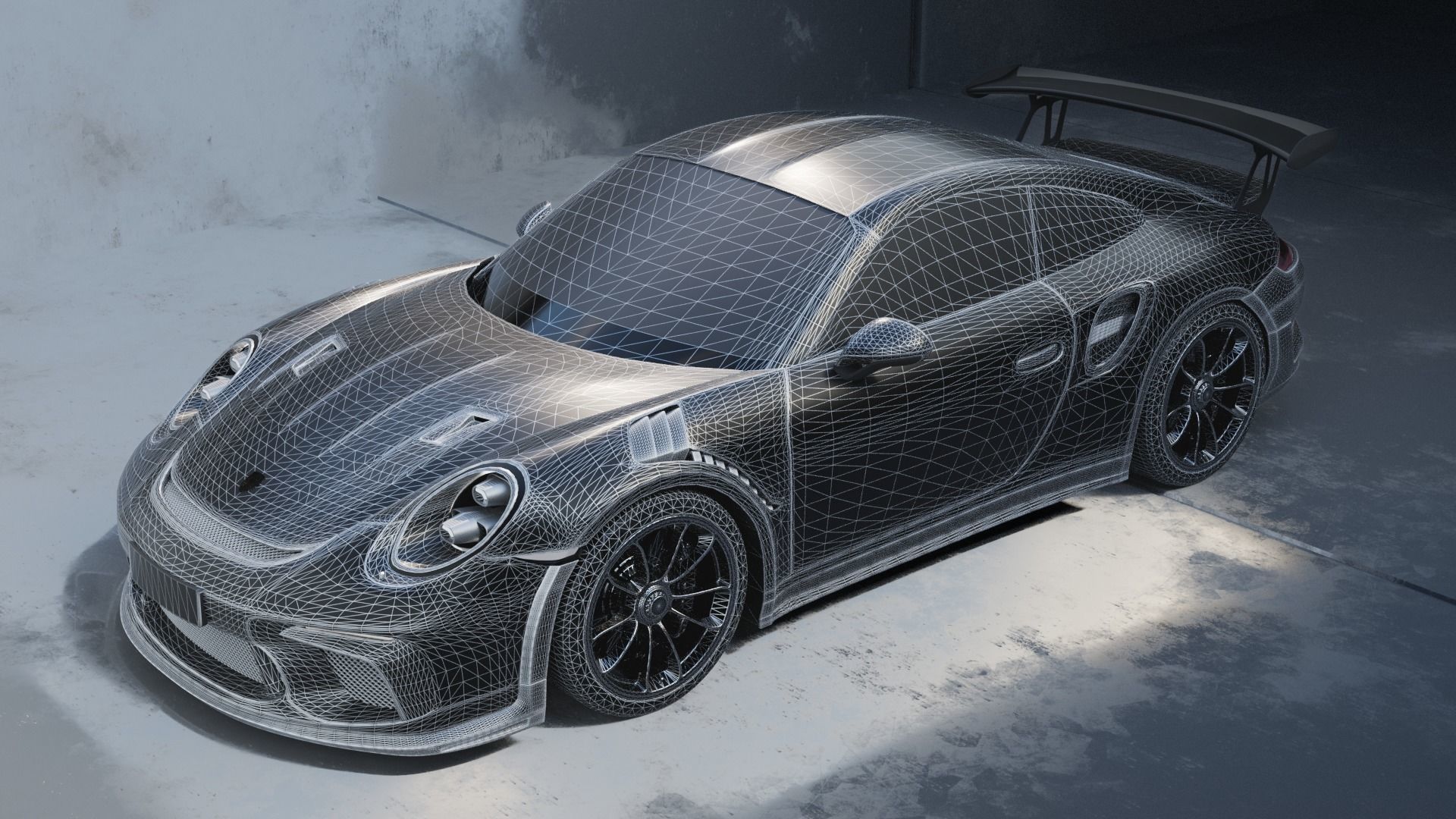 3D model Porsche 911 GT3 VR / AR / low-poly | CGTrader