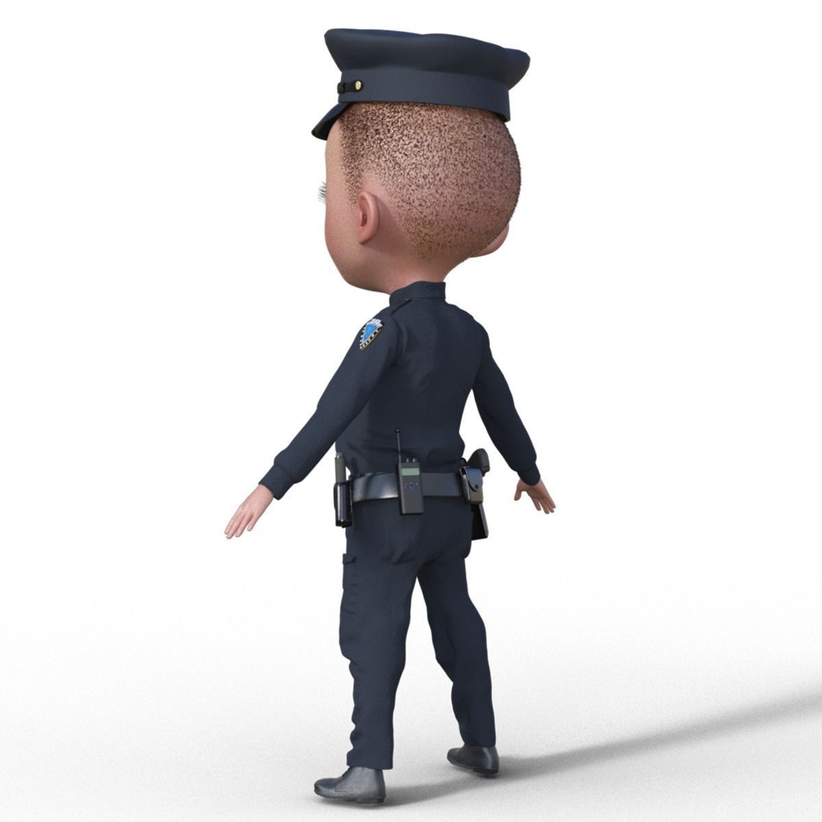 3D Cartoon Police Man 3D model | CGTrader