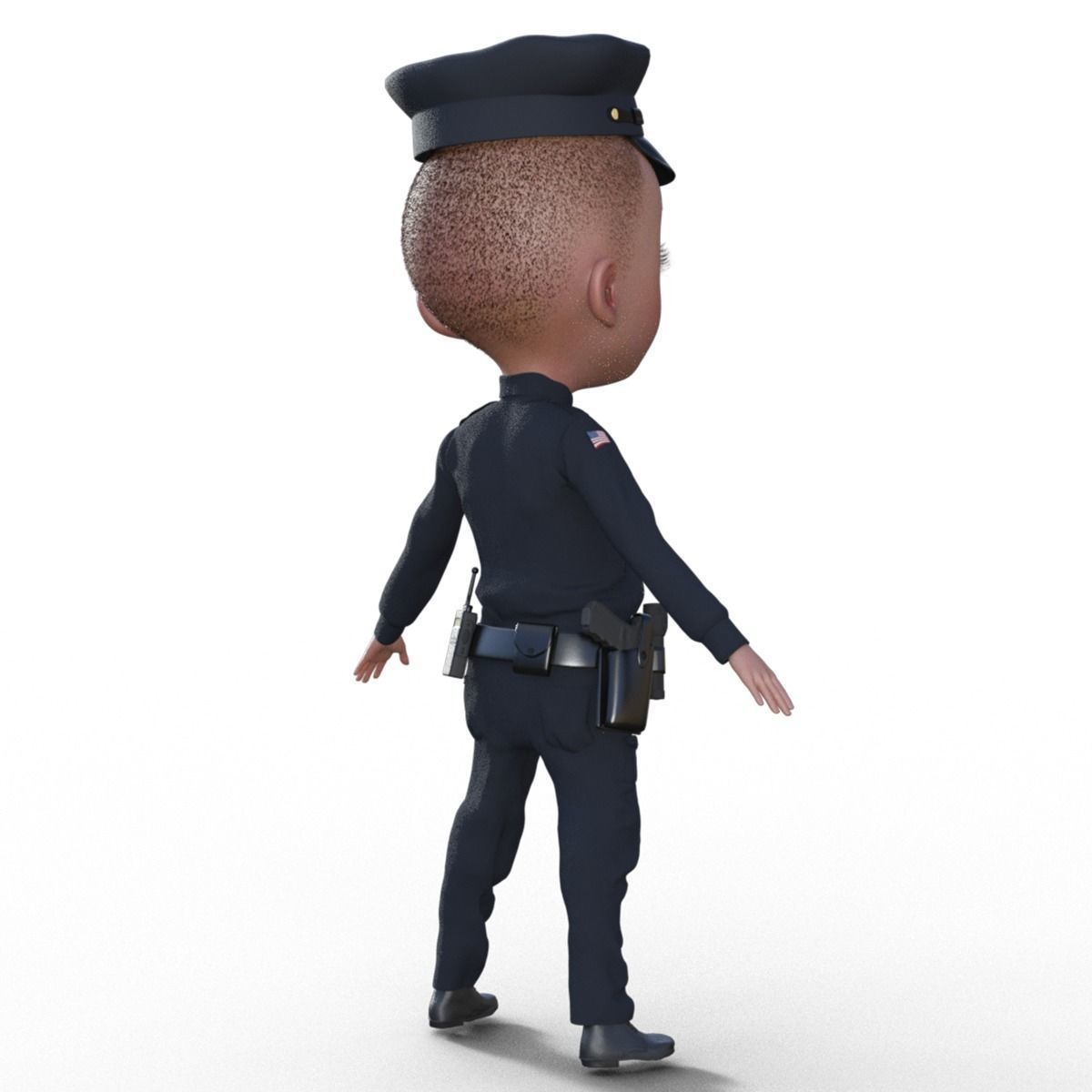 3D Cartoon Police Man 3D model | CGTrader