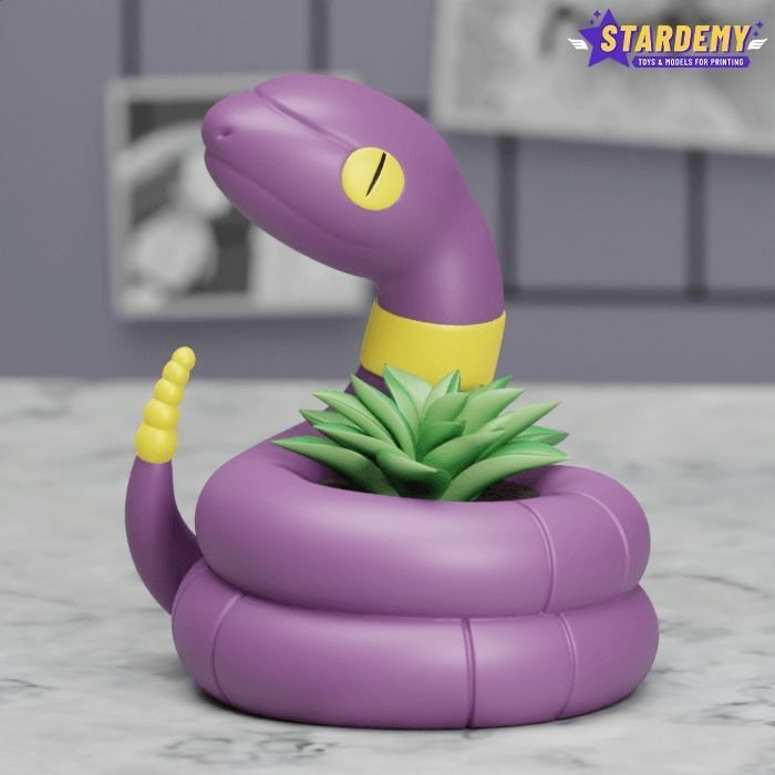 Ekans Planter Print in place Pokemon Desk Decor 3D model 3D printable ...