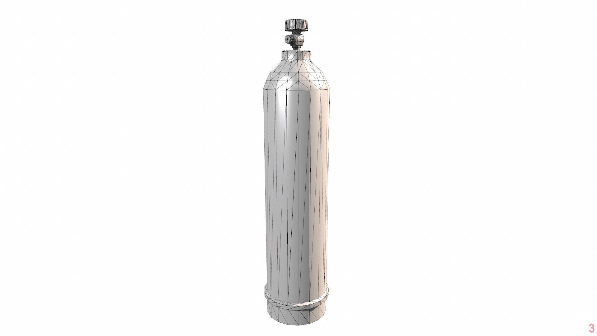3D model Gas baloon fuel cylinder collection da1 VR / AR / low-poly ...