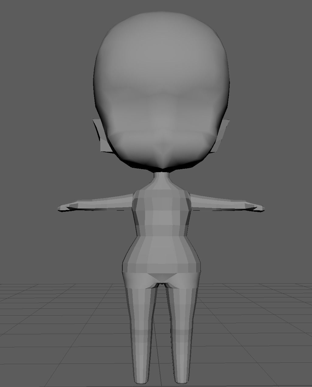 Chibi Base Female - Low Poly 3D model | CGTrader