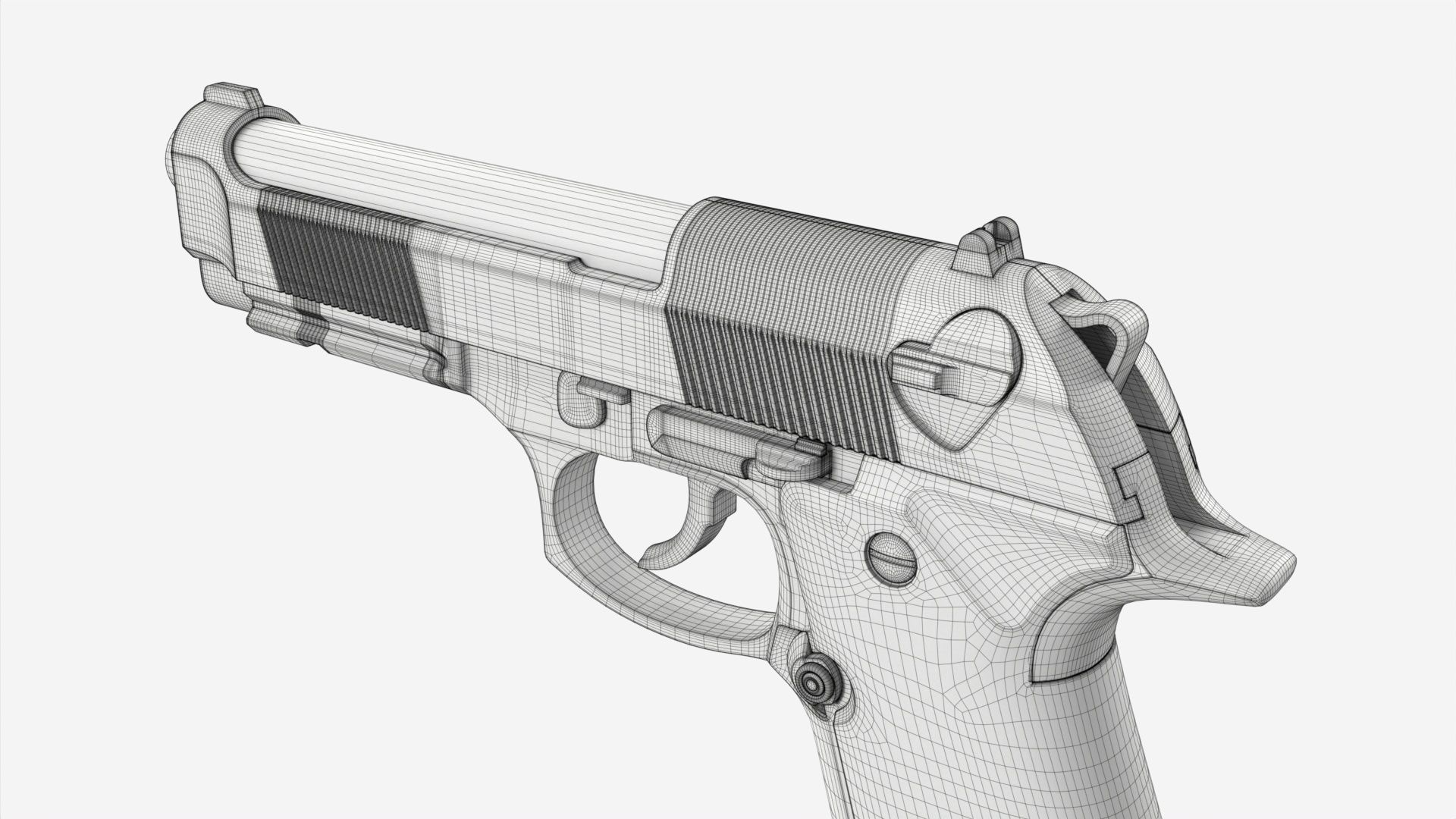 Airgun BB pistol 3D model | CGTrader