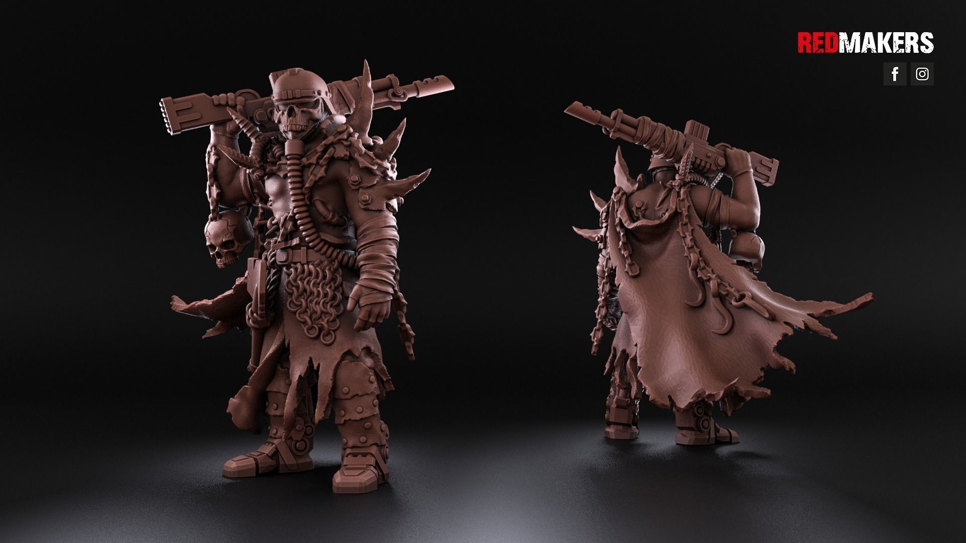 Renegade Death Division - Commander - Heretics 3D model 3D printable ...