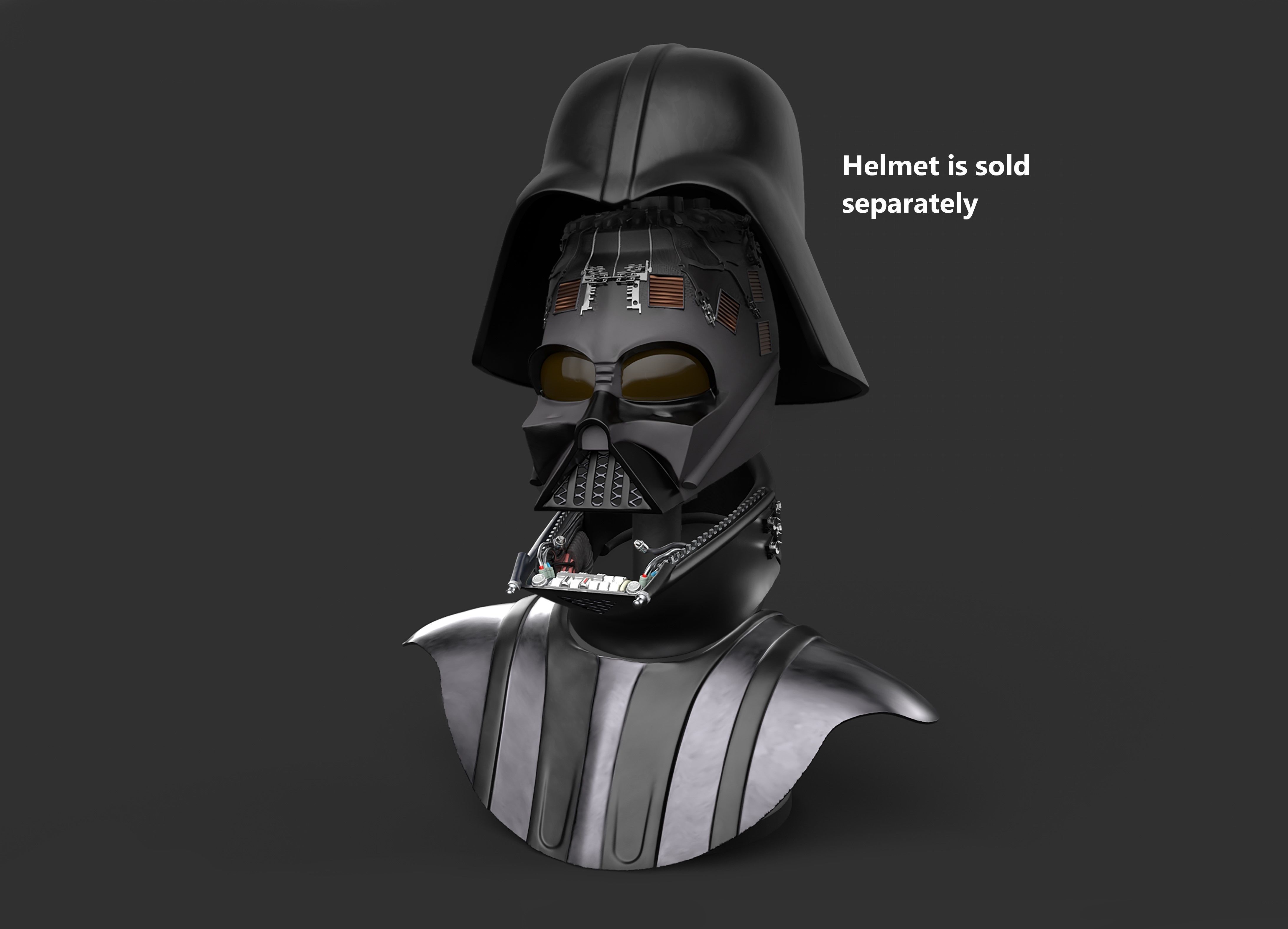 Stand for Darth Vader Helmet reveal or assembly 3D model 3D printable ...