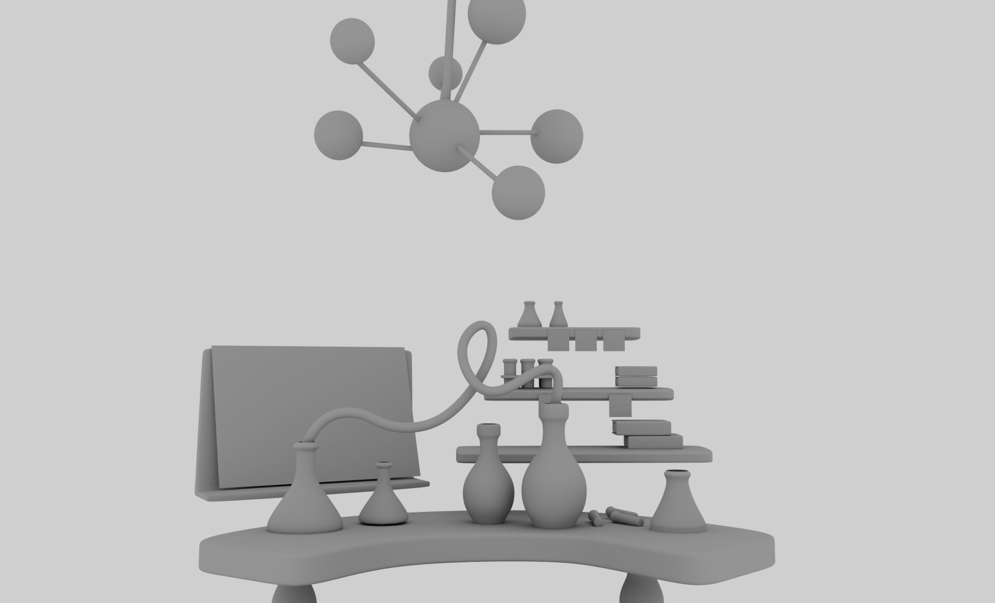 Science lab 3D model | CGTrader