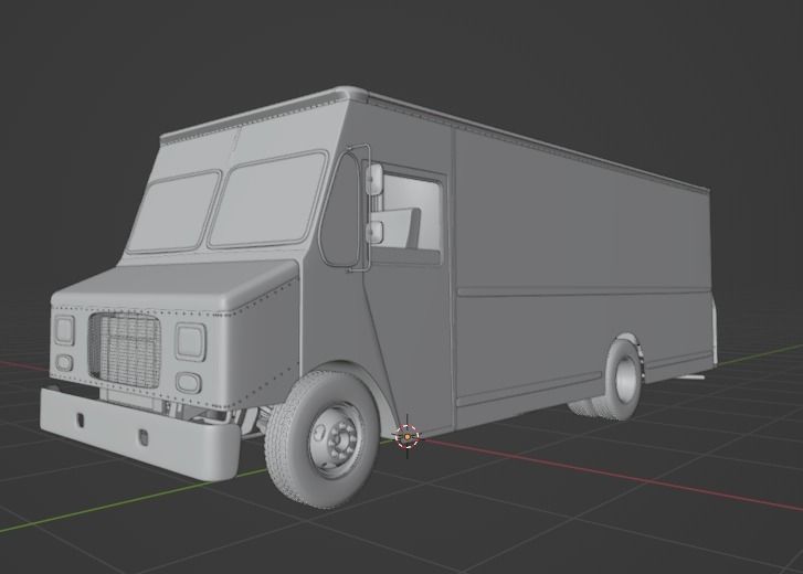 F59 step van 3D model | CGTrader
