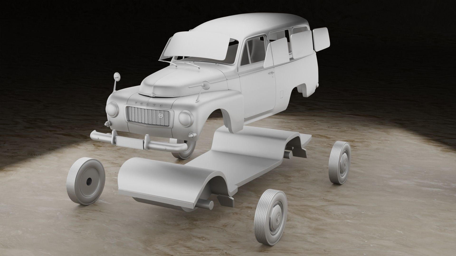 1965 Volvo Duett P210 stl for 3D printing 3D model 3D printable | CGTrader