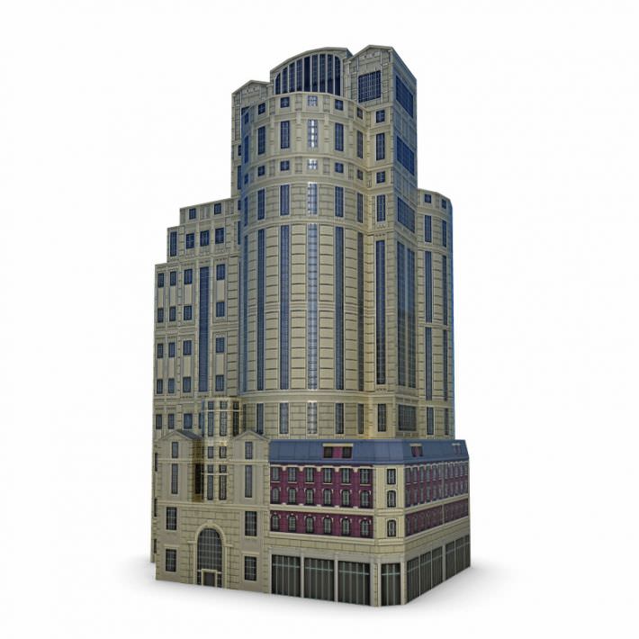 Tall Multiplex Business Building 3D model | CGTrader