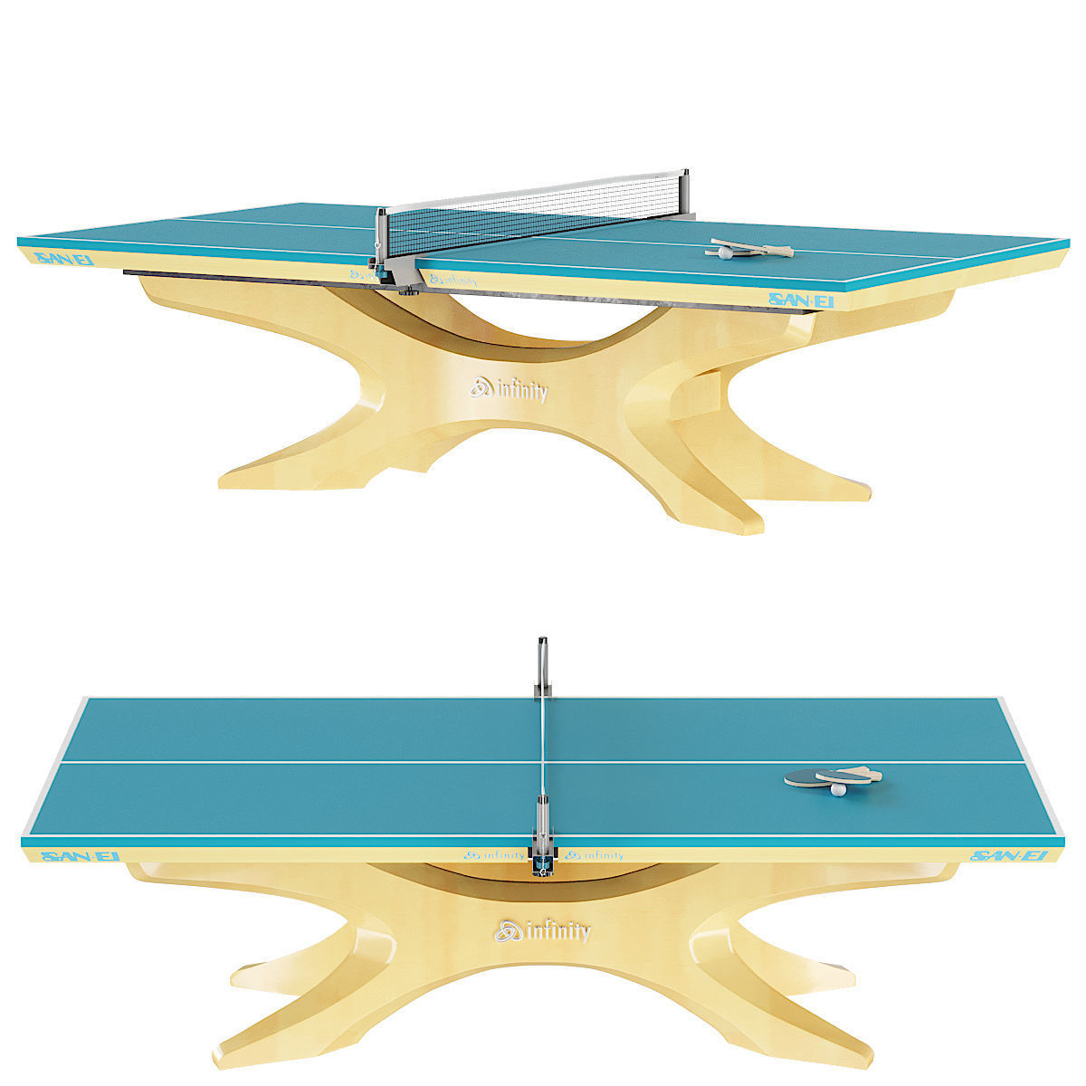 Professional tennis table SAN-EI Infinity Rio 3D model | CGTrader