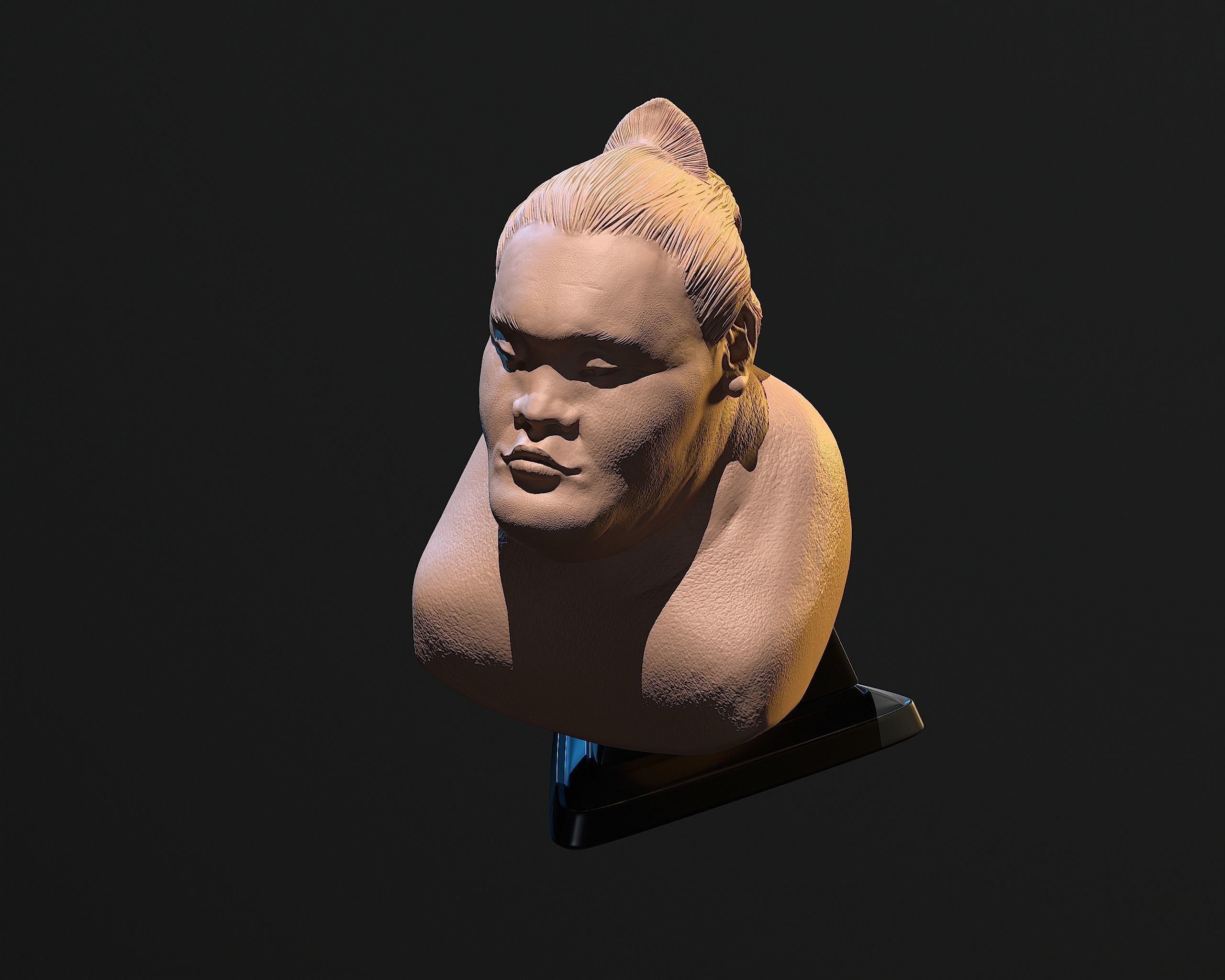 Bust Sumo free 3D model 3D printable | CGTrader