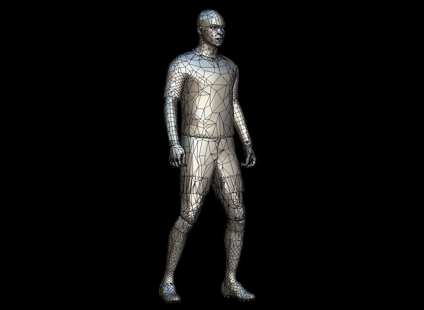 3D model Kylian Mbappe lowpoly no rig VR / AR / low-poly | CGTrader