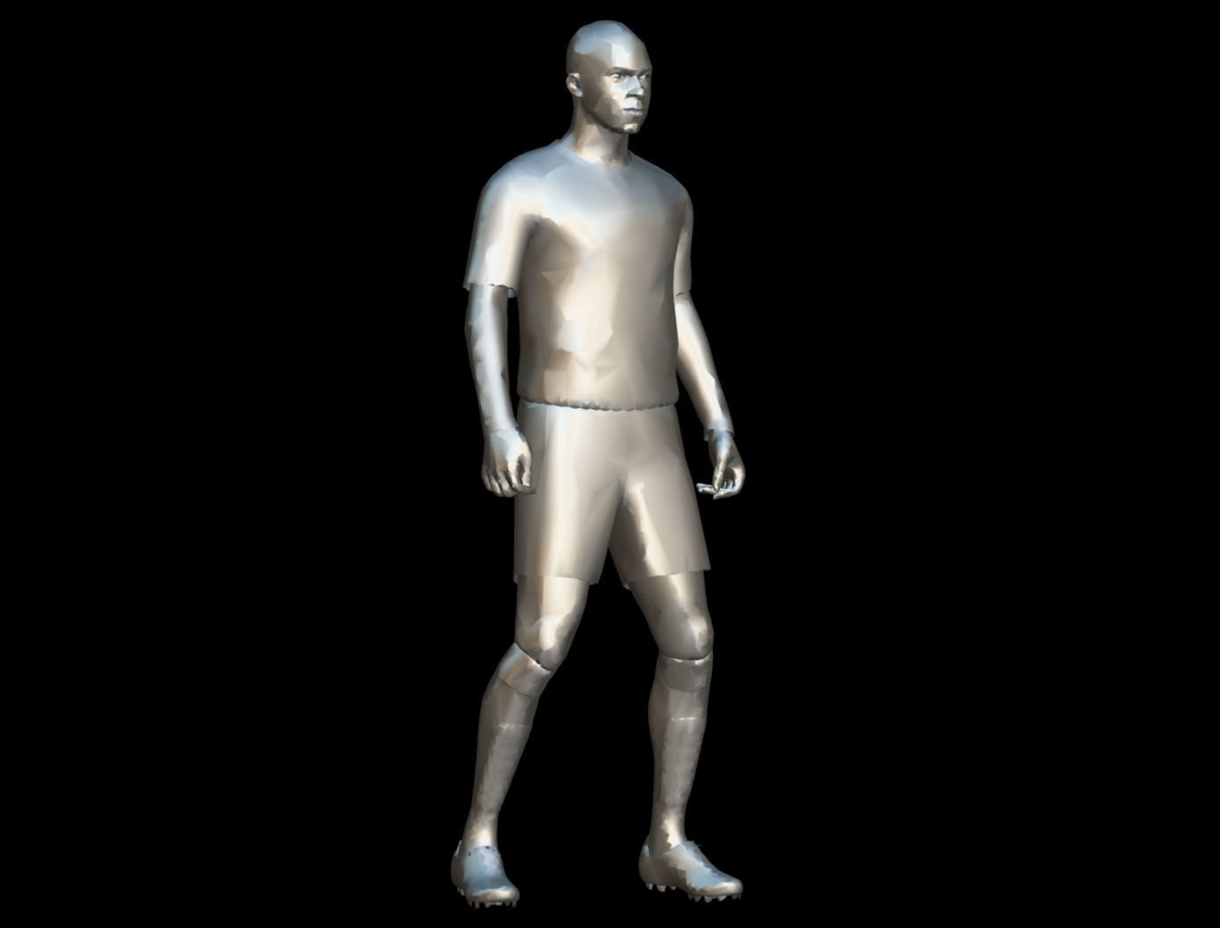 3D model Kylian Mbappe lowpoly no rig VR / AR / low-poly | CGTrader