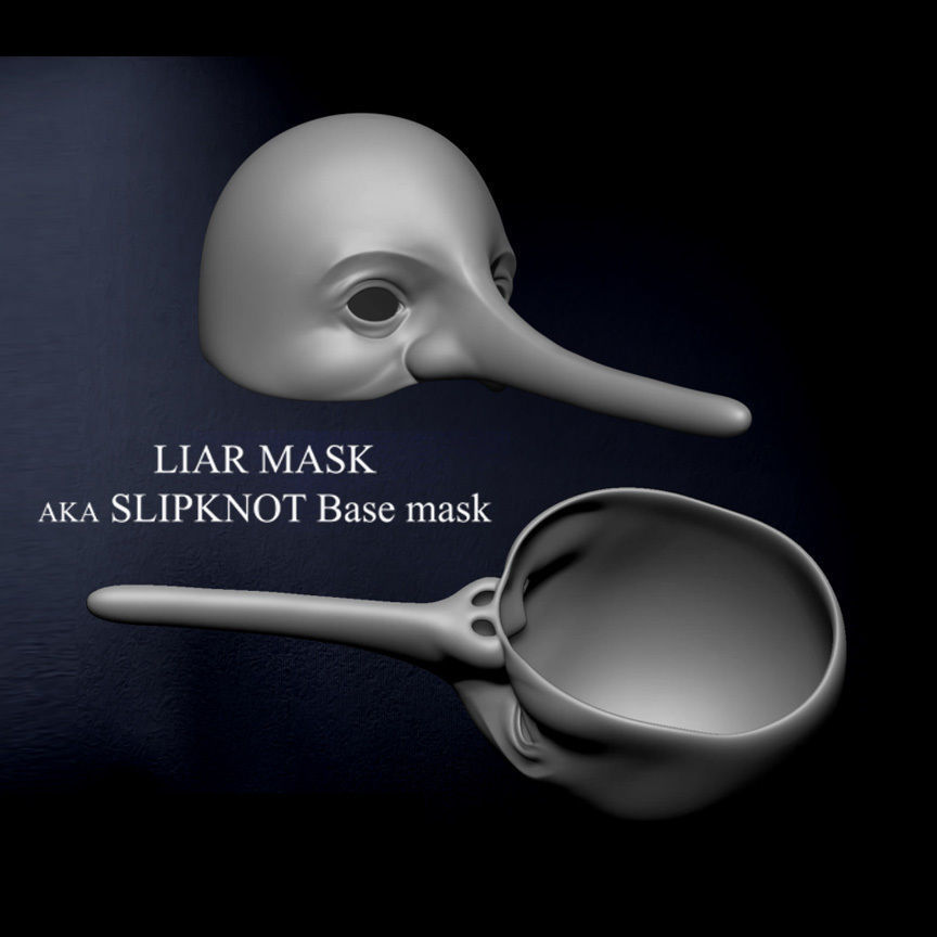 3D PRINTABLE LIAR MASK - aka SLIPKNOT BASE MASK 3D model 3D printable ...