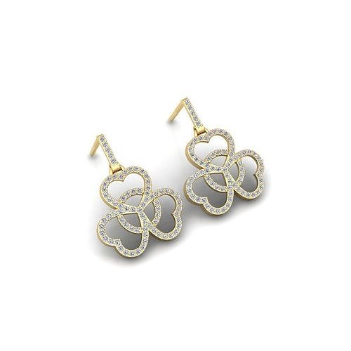 Fancy Earring 3d Model and Render Detail 3D model 3D printable | CGTrader