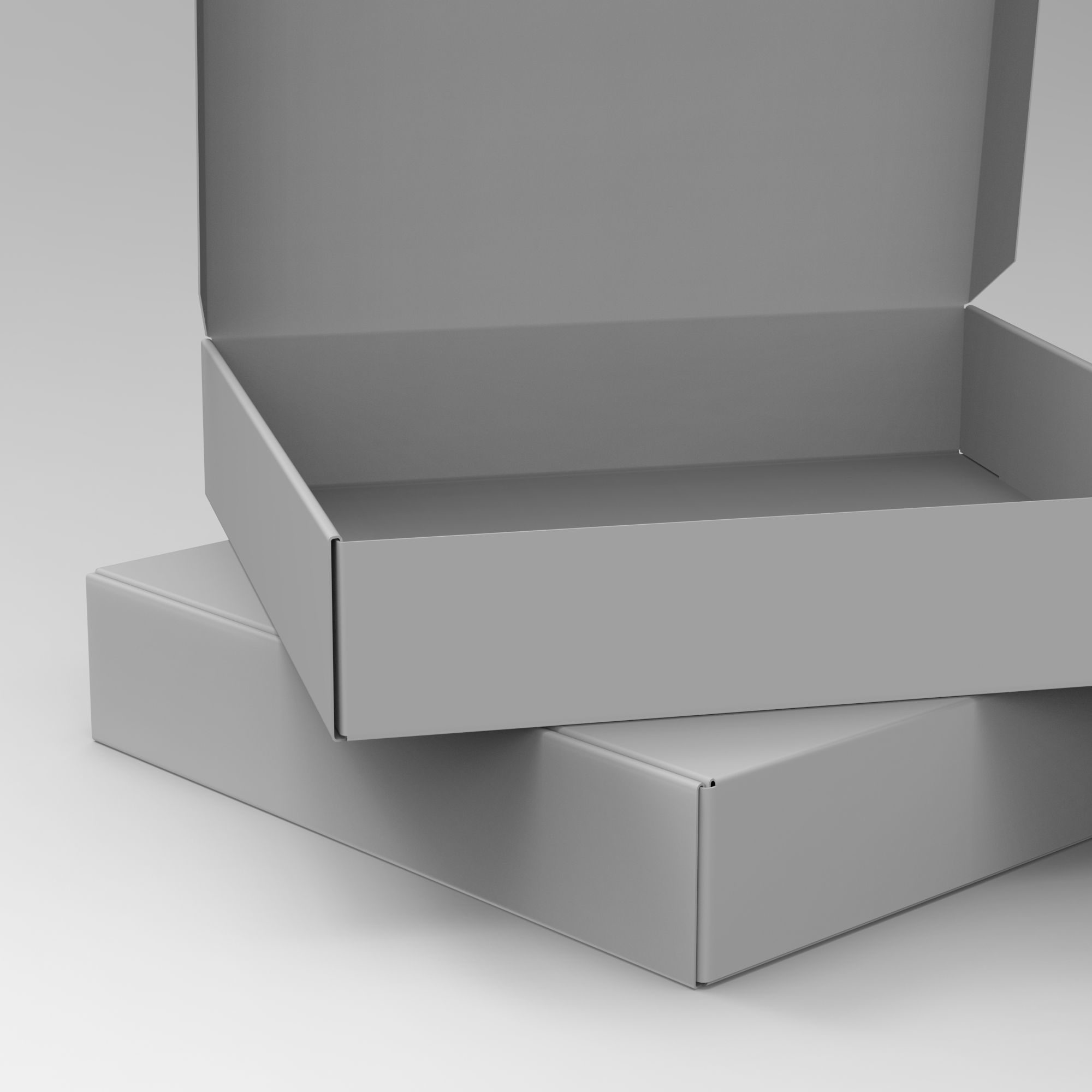 3D model 3D Opened Box 3d model Low-poly 3d model VR / AR / low-poly ...