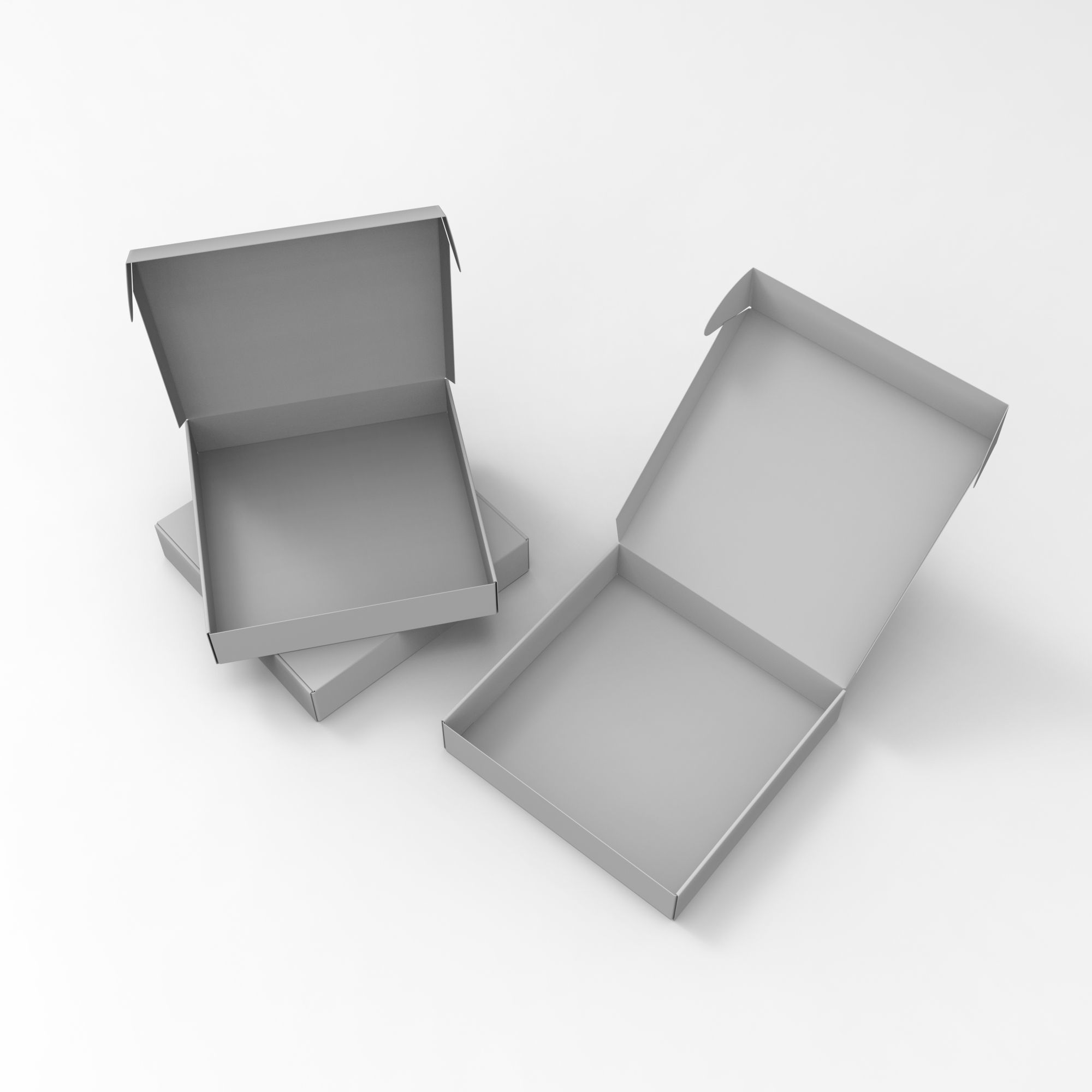 3D model 3D Opened Box 3d model Low-poly 3d model VR / AR / low-poly ...