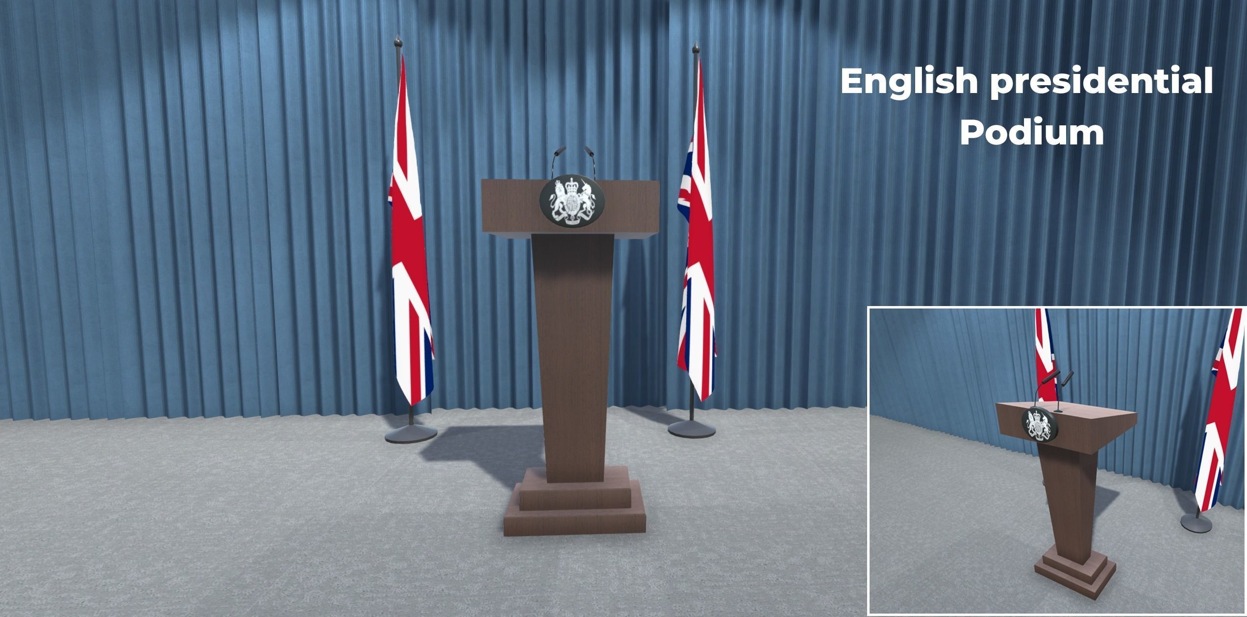 3D model Presidential podiums VR / AR / low-poly | CGTrader