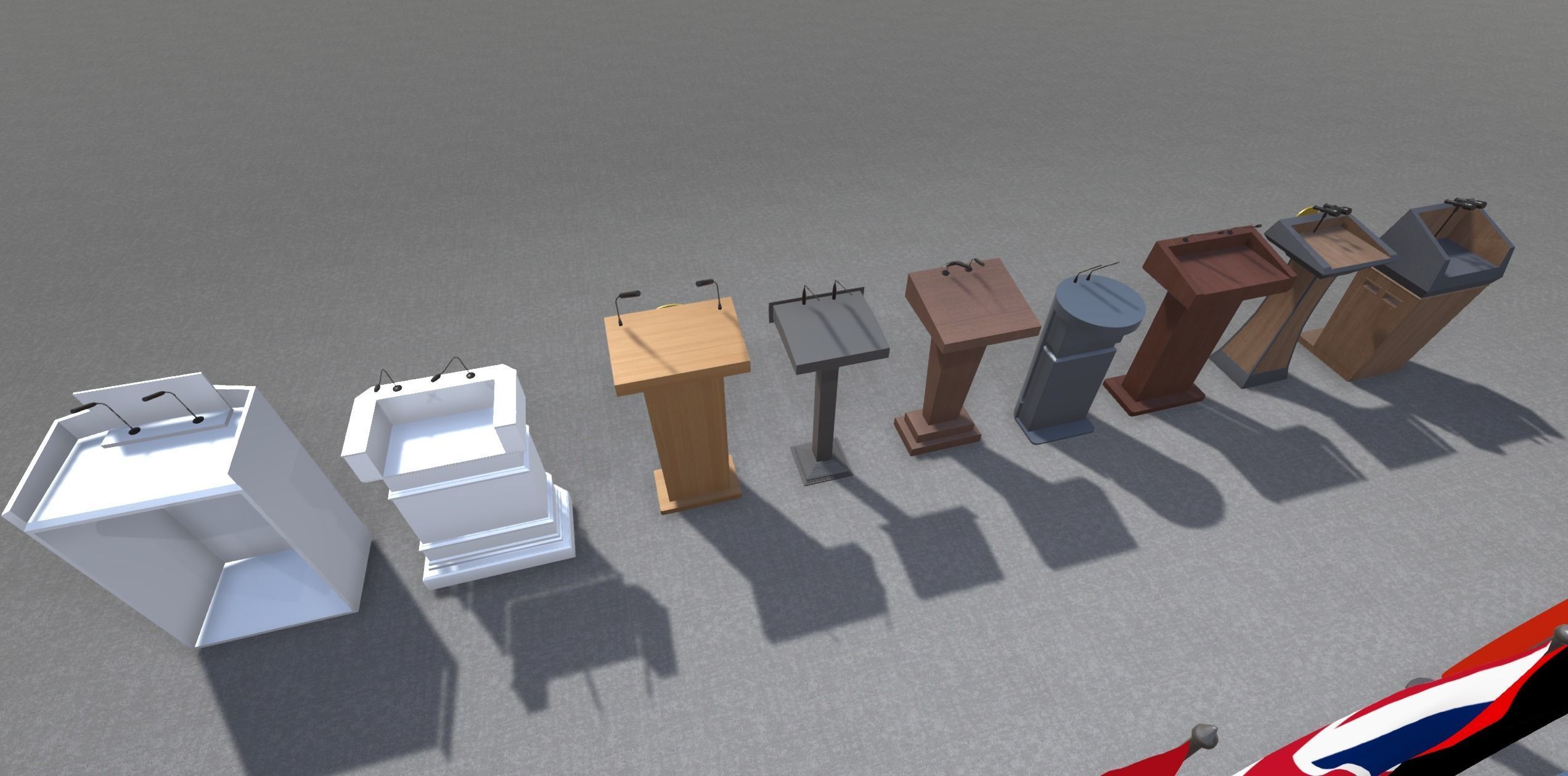 3D model Presidential podiums VR / AR / low-poly | CGTrader