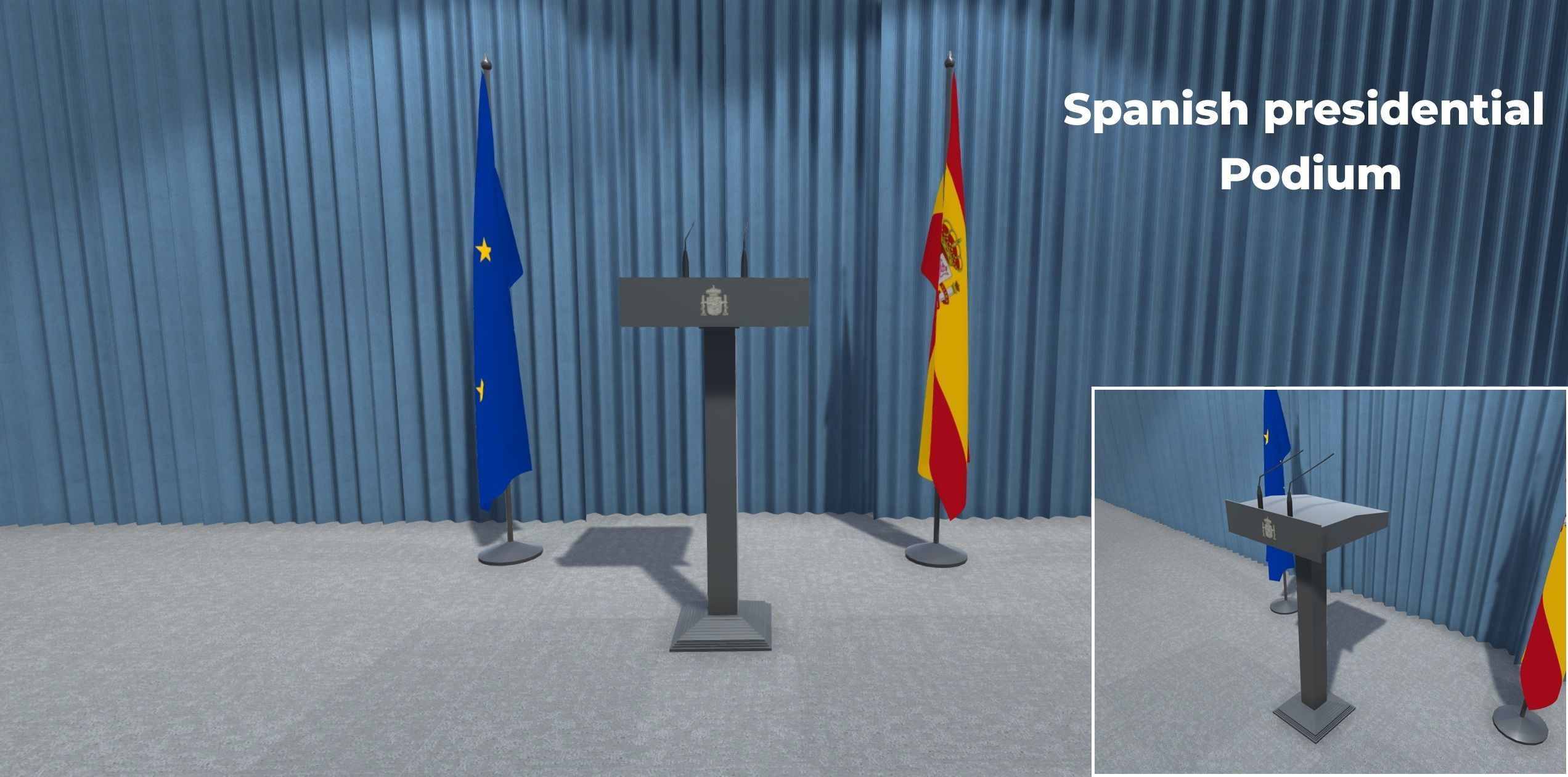 3D model Presidential podiums VR / AR / low-poly | CGTrader
