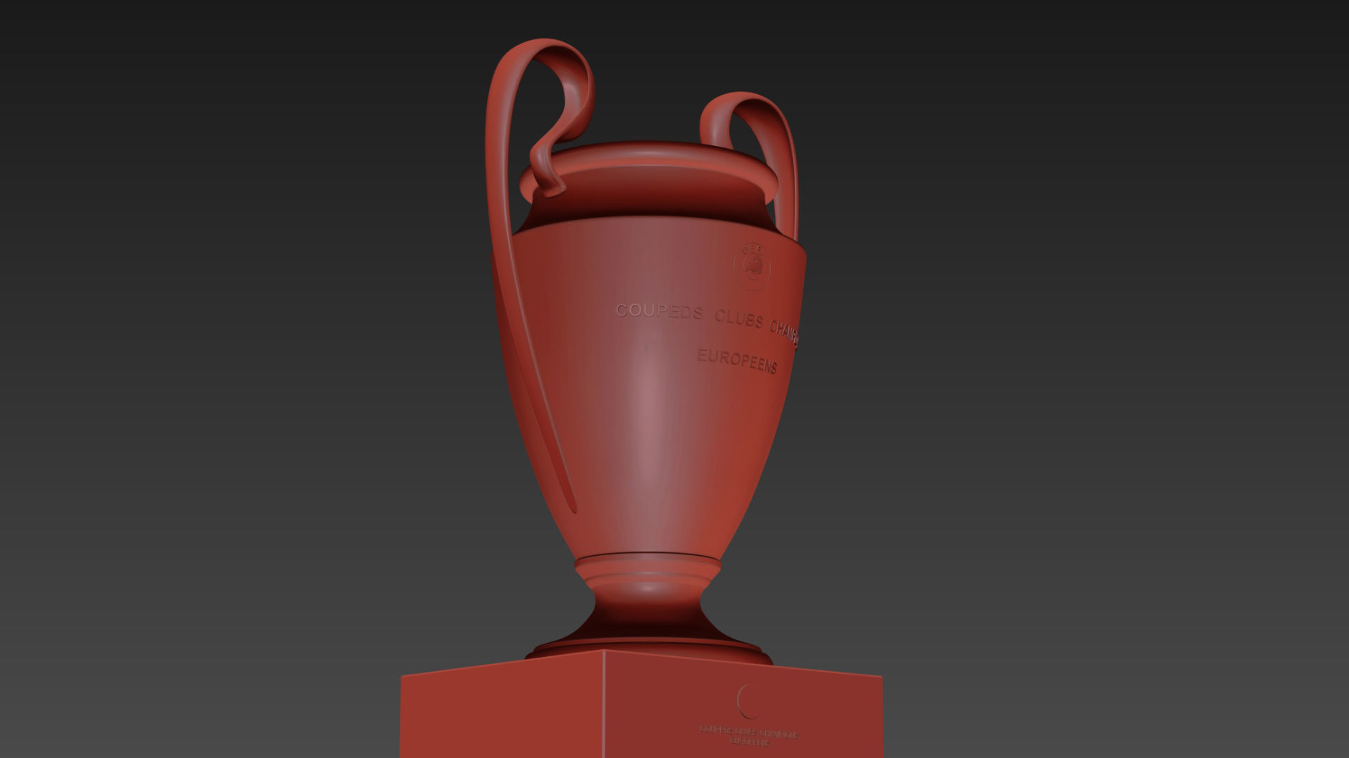 Champions League Cup UEFA 3D model | CGTrader