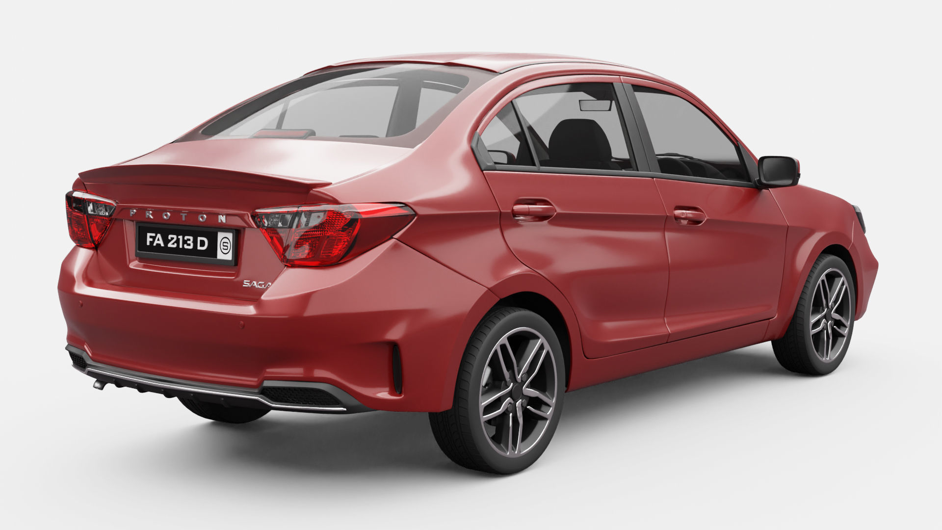 Proton Saga 2019 3D model | CGTrader