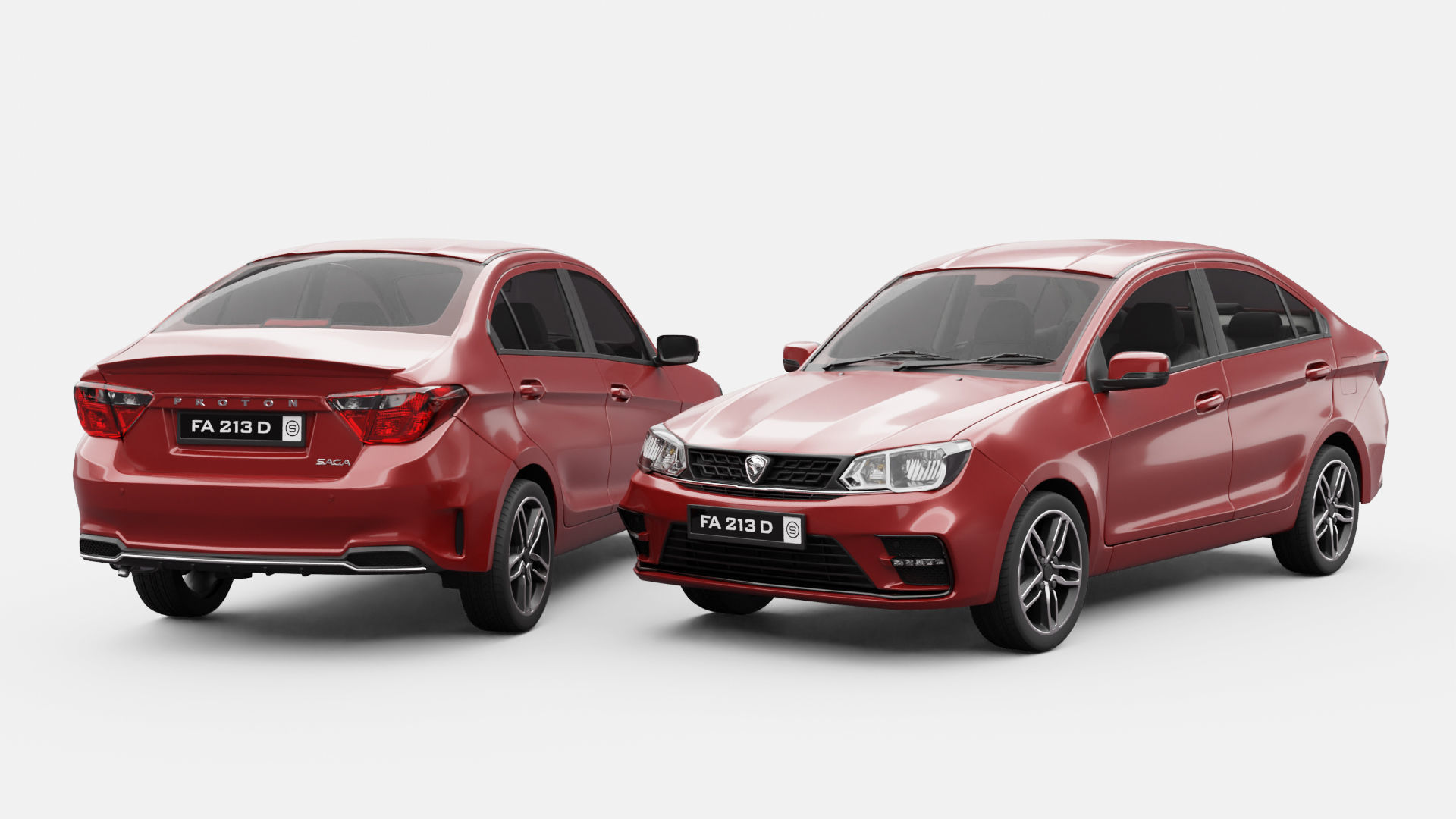 Proton Saga 2019 3D model | CGTrader