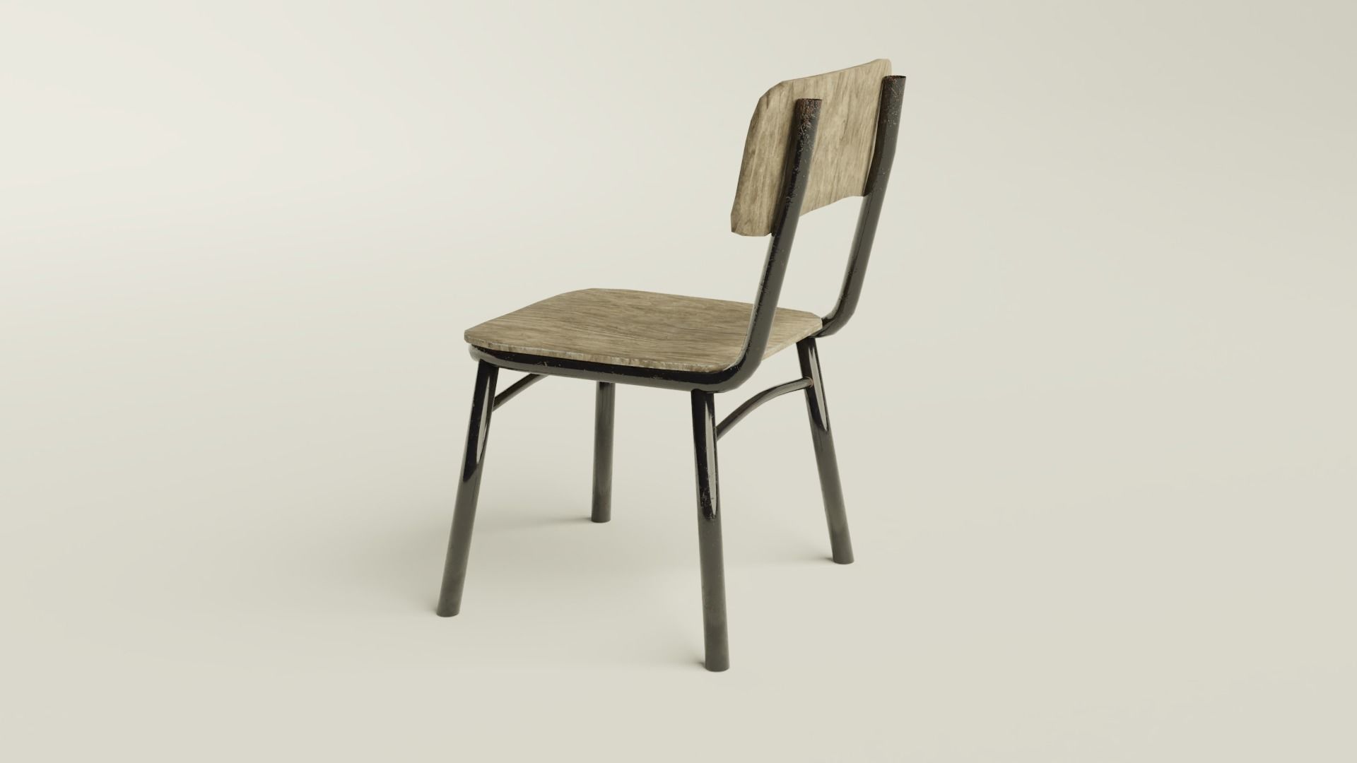 Rusty old chair free VR / AR / low-poly 3D model | CGTrader