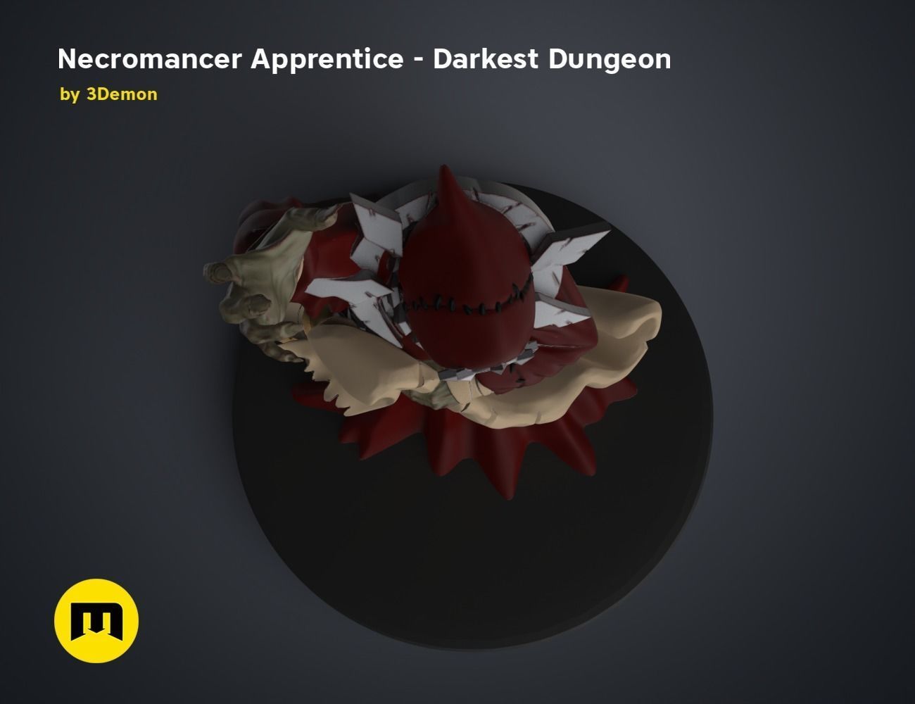 Necromancer Apprentice DnD Figure - Darkest Dungeon 3D model 3D ...