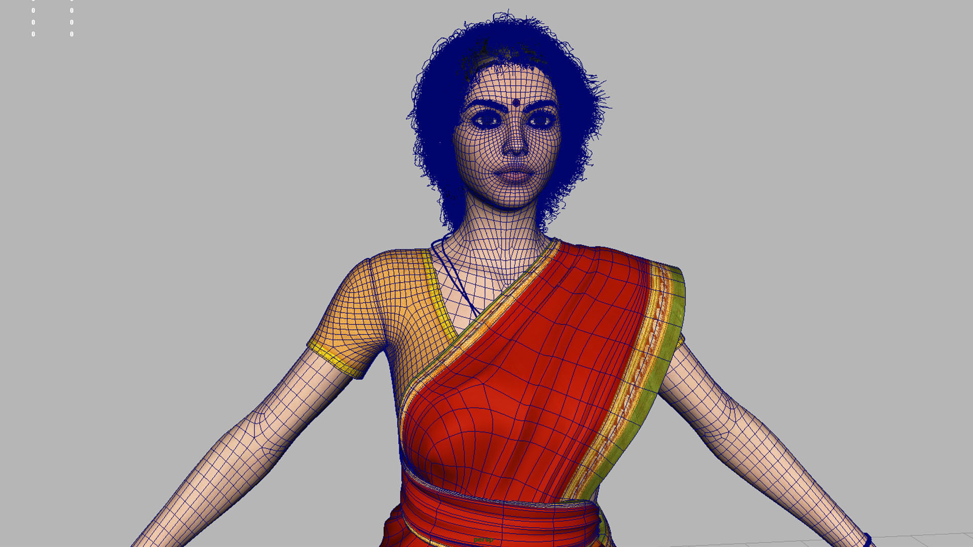 indian girl woman 3d model 3D model | CGTrader