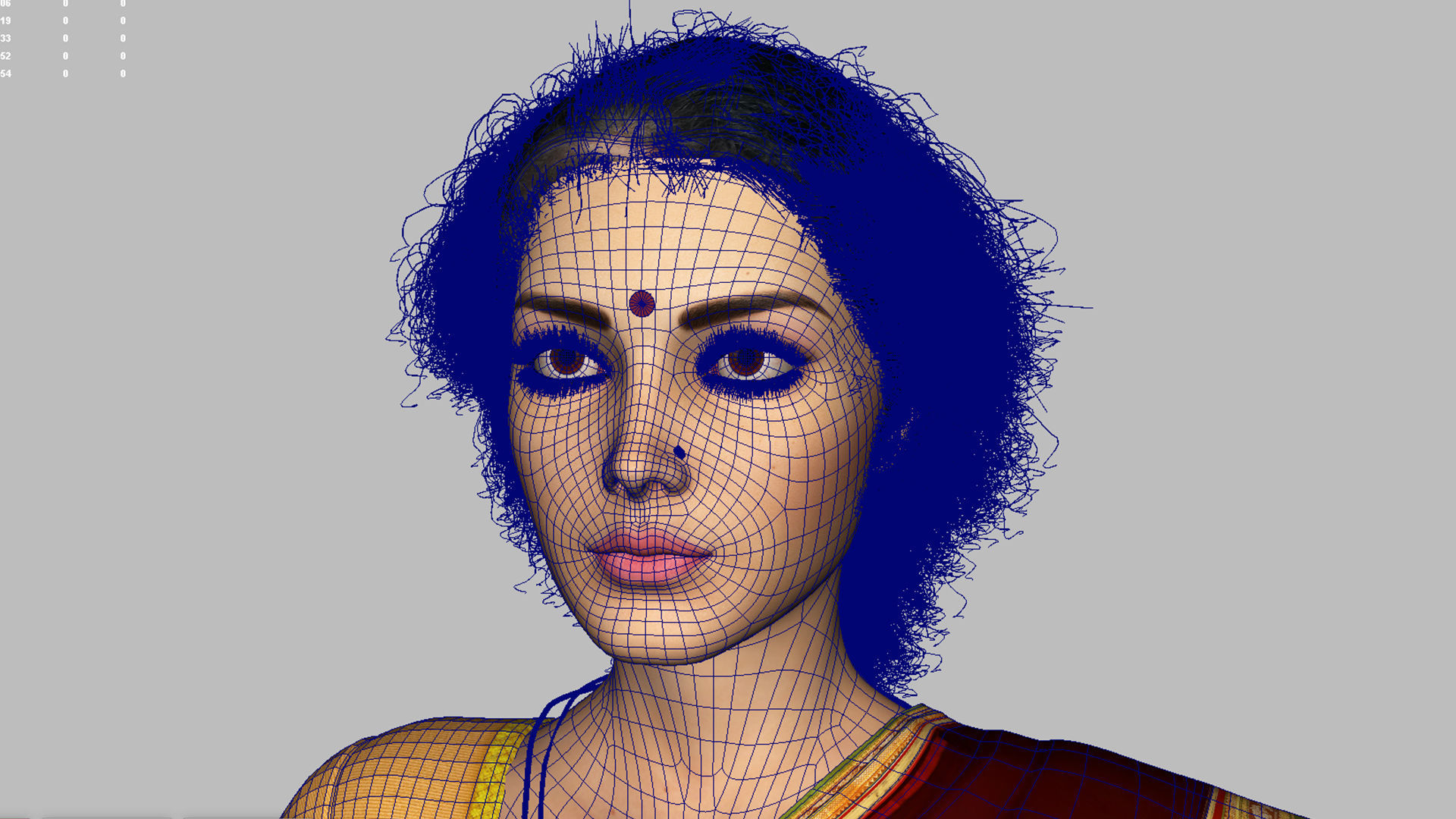 indian girl woman saree 3D model | CGTrader