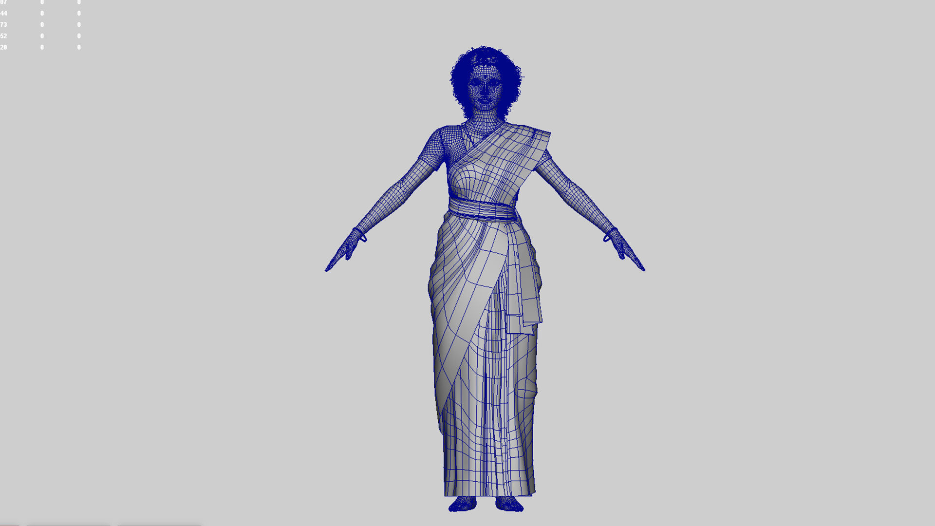 indian girl woman saree 3D model | CGTrader