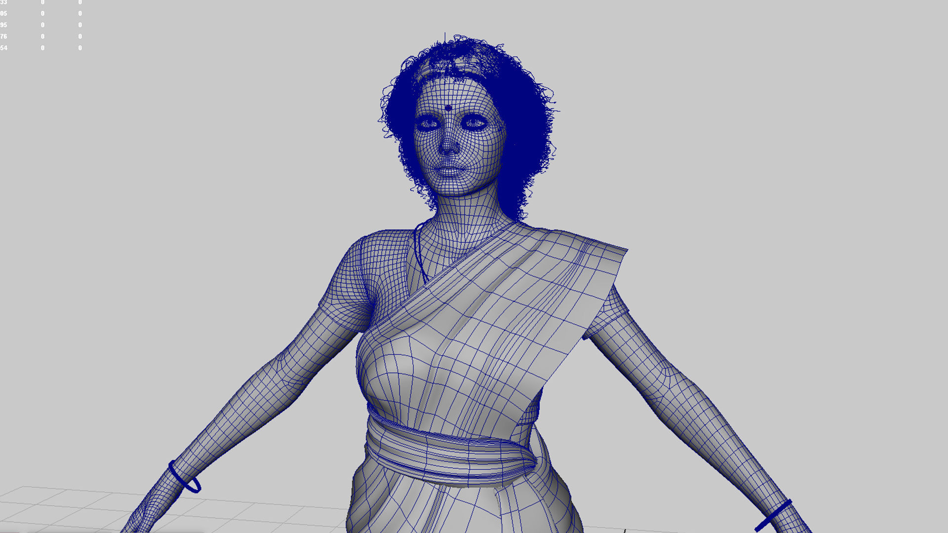 indian girl woman saree 3D model | CGTrader