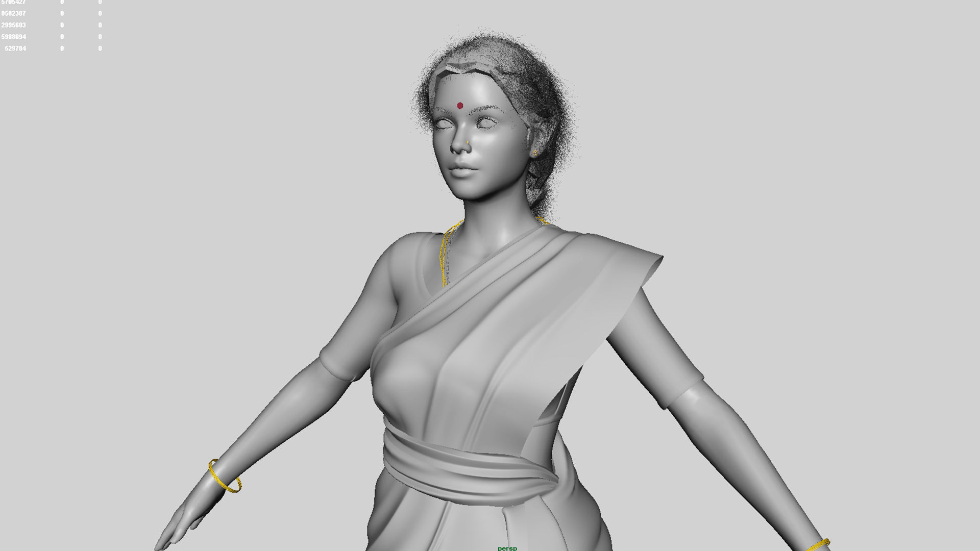 indian girl woman saree 3D model | CGTrader