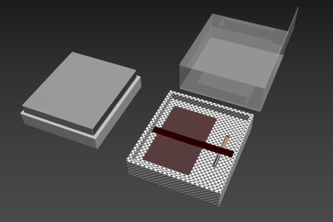 3D model Memo Box Design Acrylic VR / AR / low-poly | CGTrader